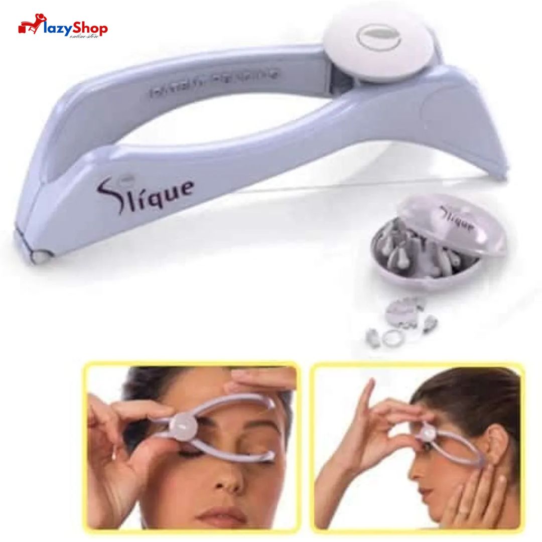 Slique Eyebrow Face and Body Hair Threading Removal Epilator System Ki ...